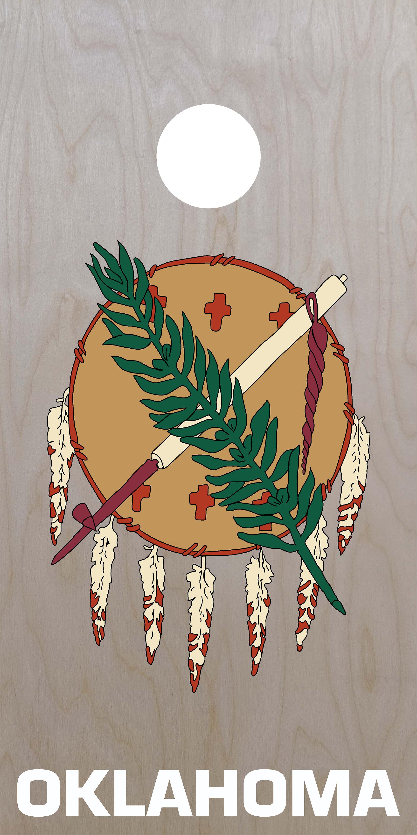 Oklahoma Shield Cornhole Boards – Dunkin Custom Woodworks